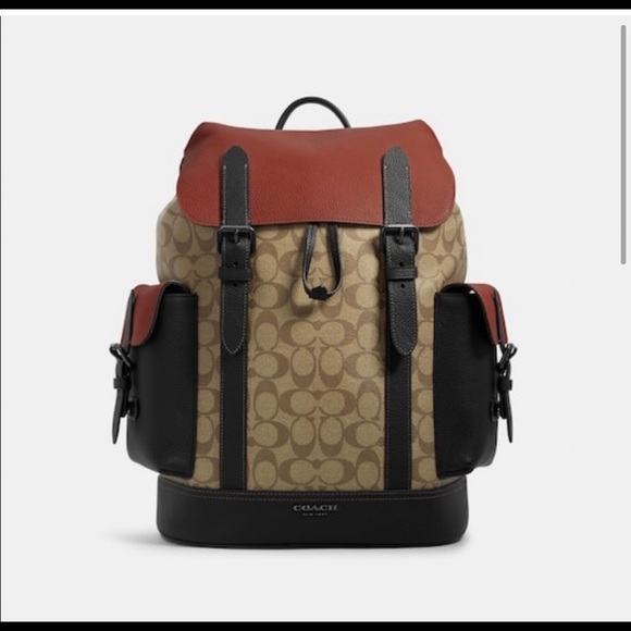 Coach | Bags | Coach Hudson Backpack In Colorblock Signature Canvas ...